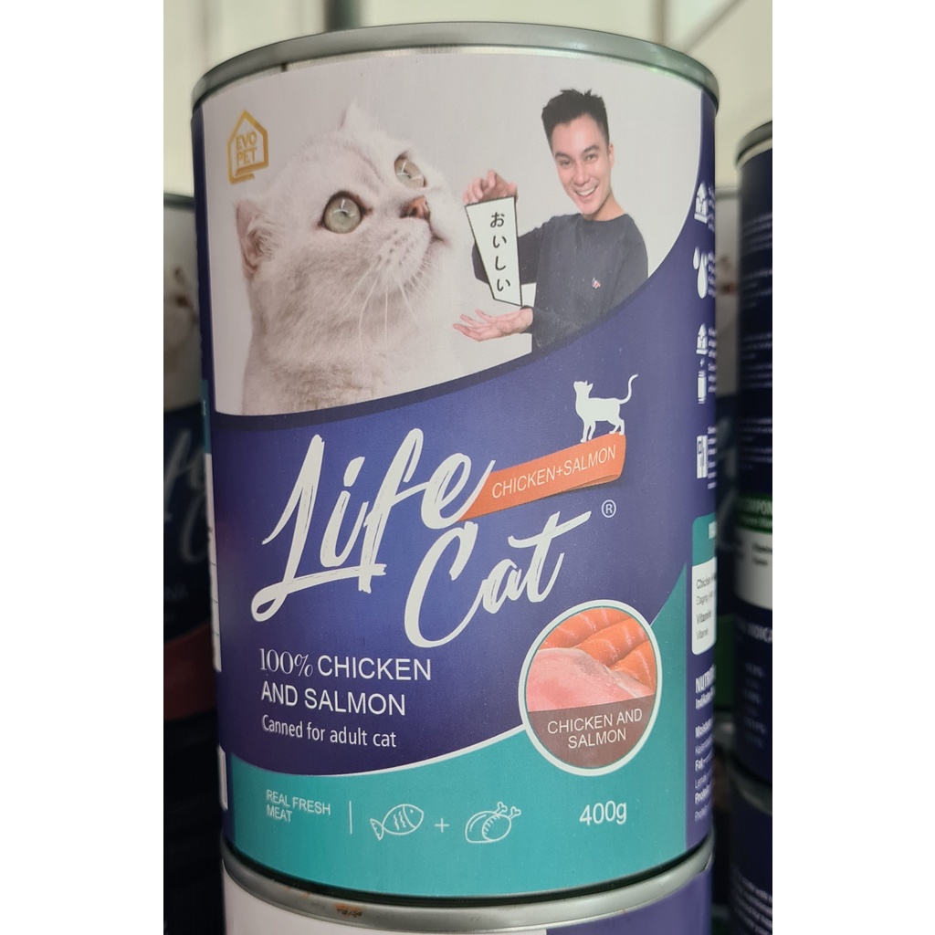 Jual LIFE CAT KALENG CHICKEN & SALMON / TUNA 400 GR ADULT WET FOOD ...