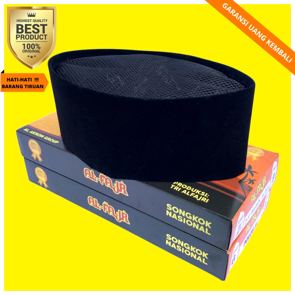 Jual Peci Songkok Kopiah Hitam Full AC Untuk Anak dan Dewasa Murah Berkualitas | Shopee Indonesia