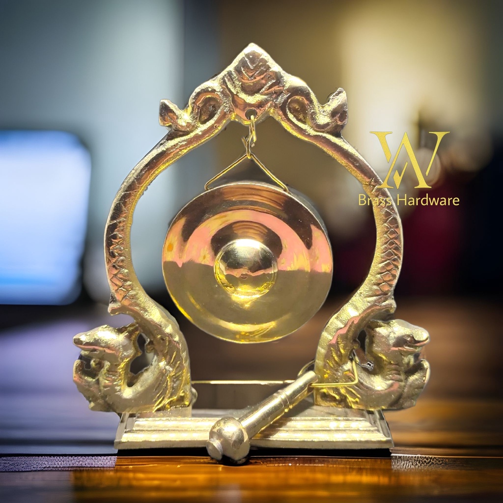 Jual Miniatur Gong Naga Gong Cantuk Kuningan Ukuran S 1 pcs | Shopee ...