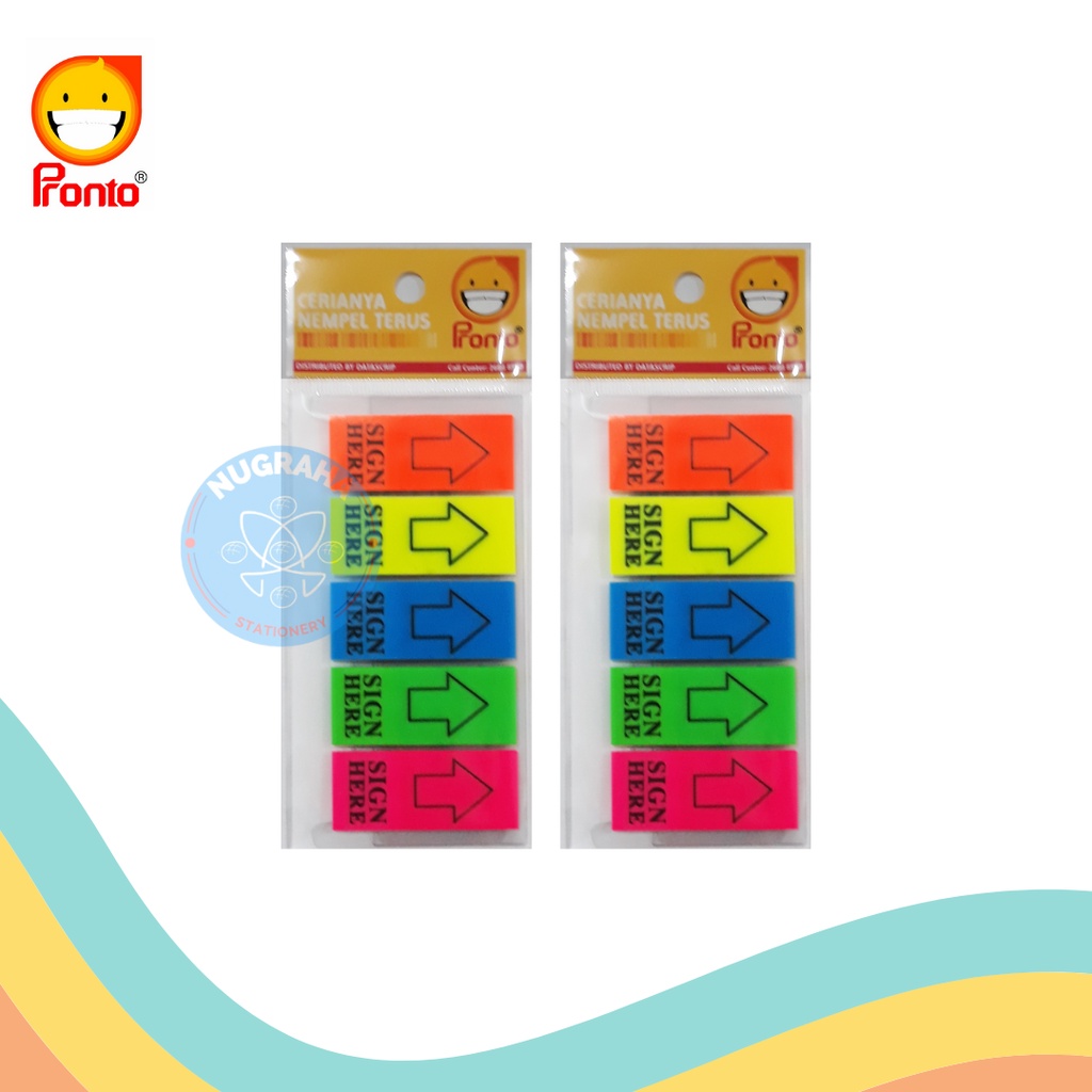 Jual STICK NOTE PRONTO PLEASE SIGN HERE ARROW INDEXER (1 PCS) | Shopee ...