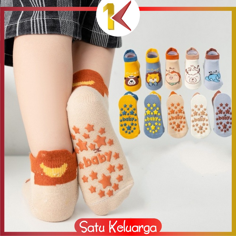 Jual SK-P544 Kaos Kaki Anak Bayi Balita Animal Sock Anti Slip Unisex 0 3 tahun / Kaus Kaki Bayi ...