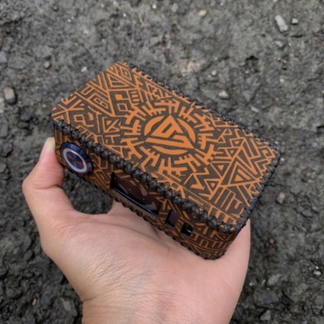 Jual COKLAT Leather Sleeve Case CENTAURUS M200 Full Enggraving | Shopee ...