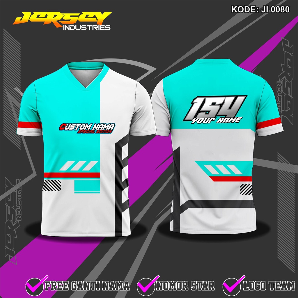 Jual Jersey Racing Custom Full Printing, Kaos Jersey Team Offroad Full ...