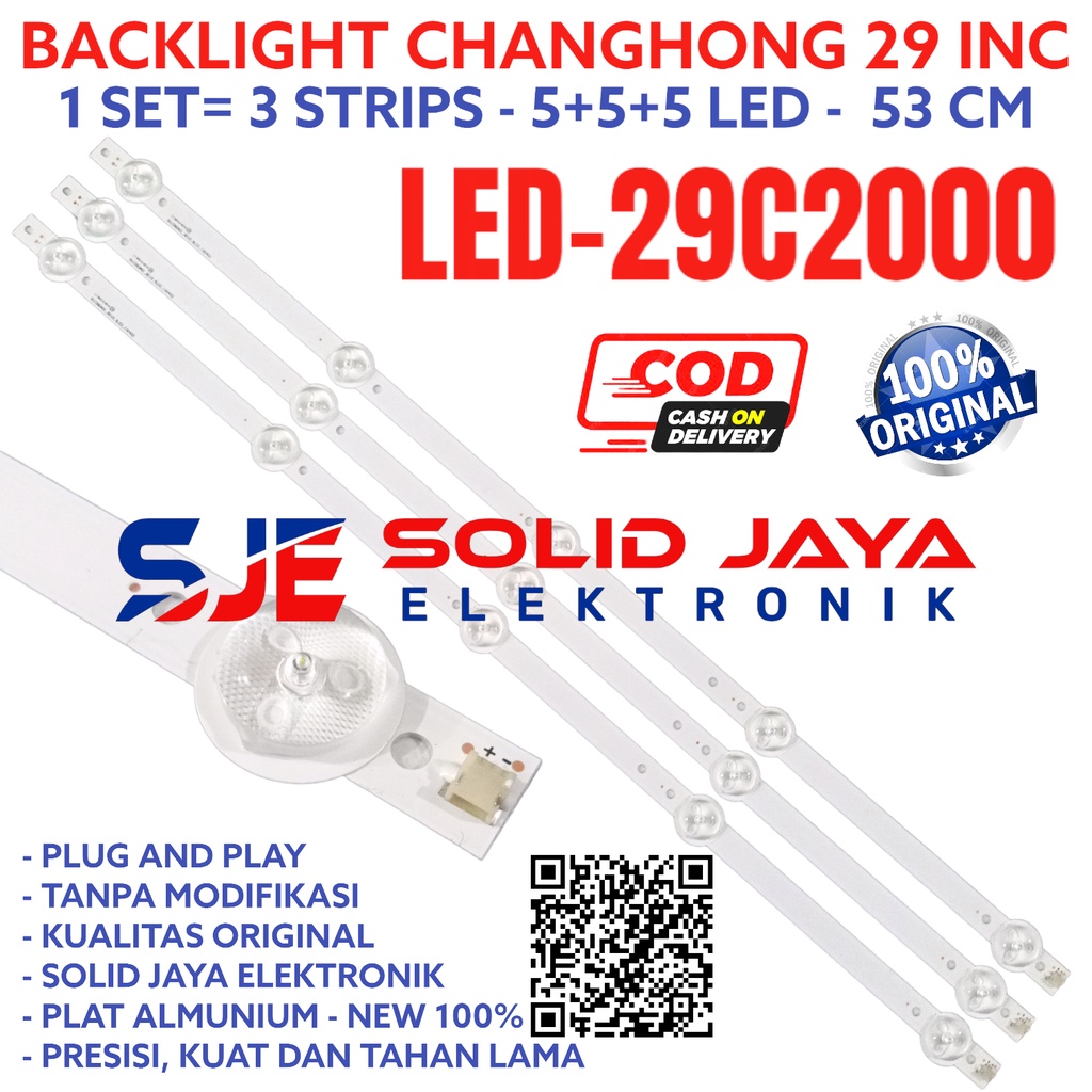 Jual BACKLIGHT TV LED CHANGHONG 29 INC 29C2000 LED29C2000 LE29C2000 LE ...