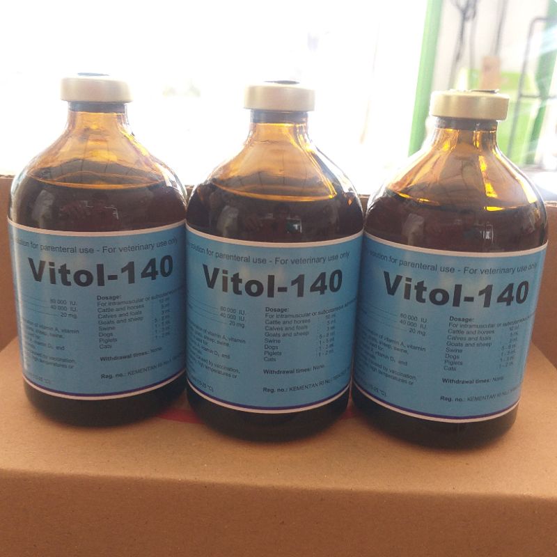 Jual Vitol-140 Memperbaiki kondisi dan produktivitas ternak 100 ml | Shopee Indonesia