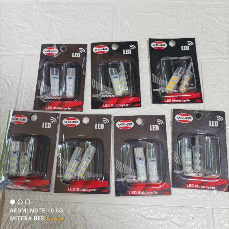 Jual Lampu led t10 12v isi 2 kemasan diam | Shopee Indonesia