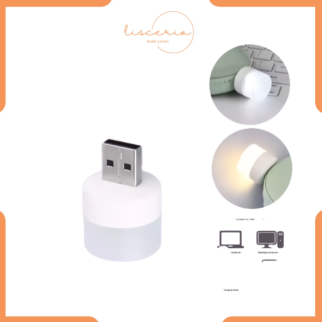 Jual [ LSC ] Bola Lampu Usb Led Bulat Mini ( 002 ) | Shopee Indonesia