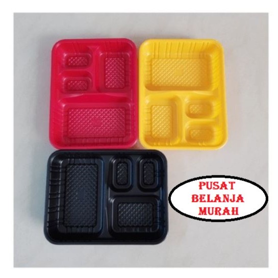Jual MIKA TRAY BENTO SEKAT 4 LUNCH BOX TEMPAT MAKANAN 4 SEKAT | Shopee ...