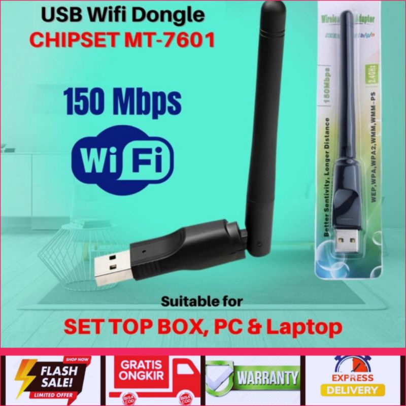 Jual Wifi Dongle MT 7601 Stb Receiver Wireless Adapter Set box Tv | Shopee Indonesia