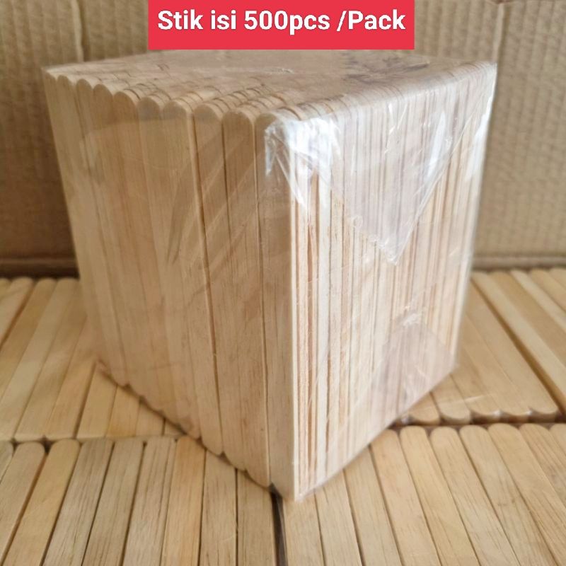 Jual STIK ES KRIM KAYU PUTIH RINGAN 500 PCS MURAH | Shopee Indonesia