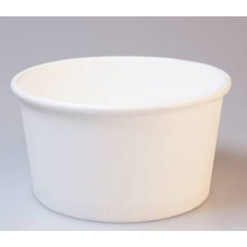 Jual Paper Bowl 500ml POLOS/Mangkok-wadah bakso soto makanan berkuah ...