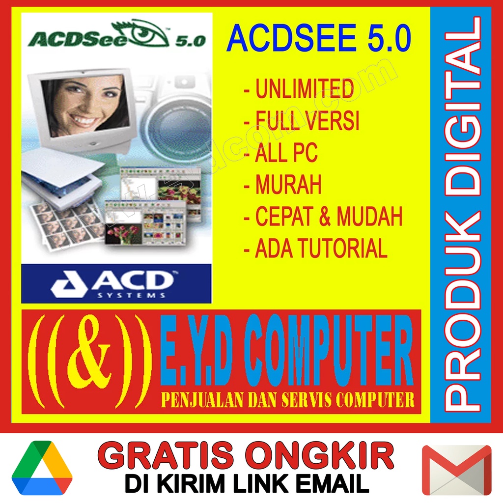 Jual PROGRAM ACDSEE 5.0 ALL PC FULL VERSION BANYAK PC APLIKASI ACD SYSTEM PHOTO MANAGER SOFTWARE ...