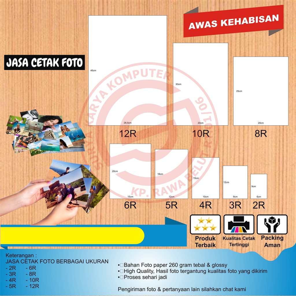 Jual CETAK FOTO MURAH BERBAGAI UKURAN HIGH QUALITY | Shopee Indonesia