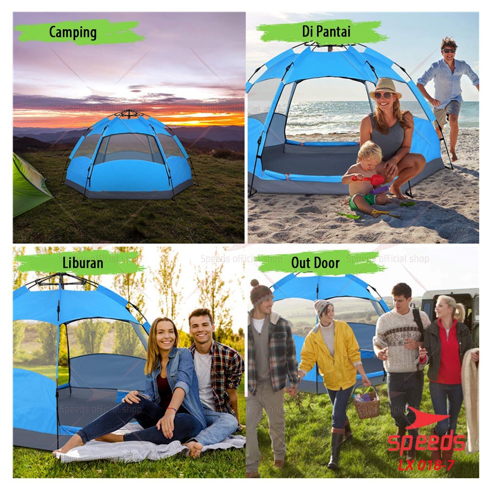 Jual SPEEDS Tenda Camping Tenda Kemah otomatis portable Orang Lipat ...