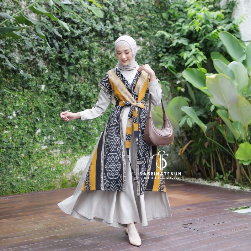 Jual SABRINA TENUN - RUMAISHA DRES (TIGA PILIHAN WARNA) | Shopee Indonesia