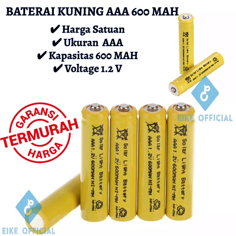Jual [Eike] Baterai Cas Rechargeable AAA 600mAh 1.2V Ni-Cd / Batre Cas ...
