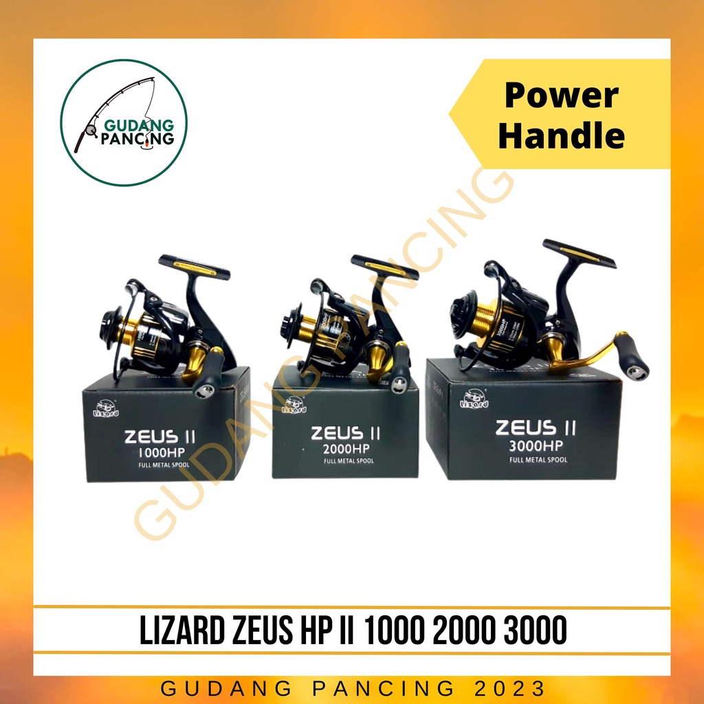 Jual Reel Pancing Lizard Zeus HP II 1000 2000 3000 4000 6000 - Power handle | Shopee Indonesia