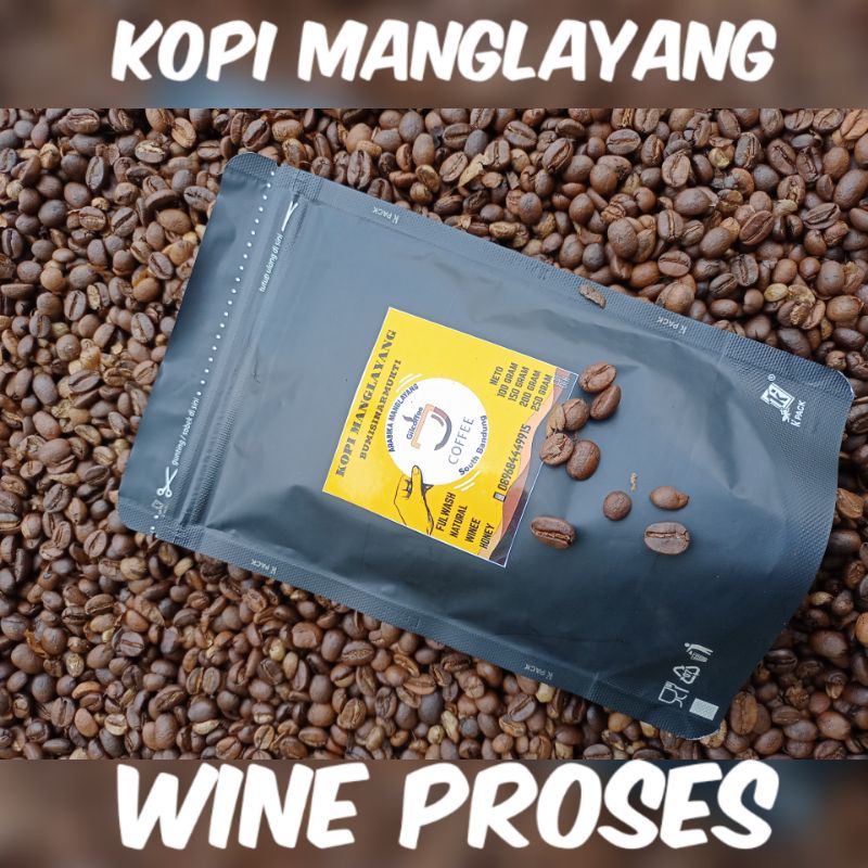 Jual BEST SELLER KOPI ARABIKA GUNUNG MANGLAYANG PROSES WINE 250 GRAM ...