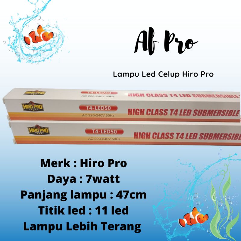 Jual PROMO MURAH Lampu Led Celup Aquarium HIRO PRO T450 | Shopee Indonesia