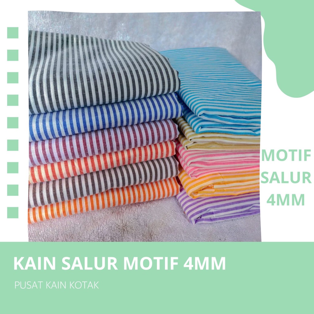 Jual Kain Katun Motif Garis Salur Motif Stripes 4mm / KAIN SALUR/KAIN ...
