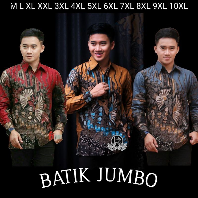 Jual Batik JUMBO | Kemeja Batik Pria Kenzo Big Size Seragam | Baju ...