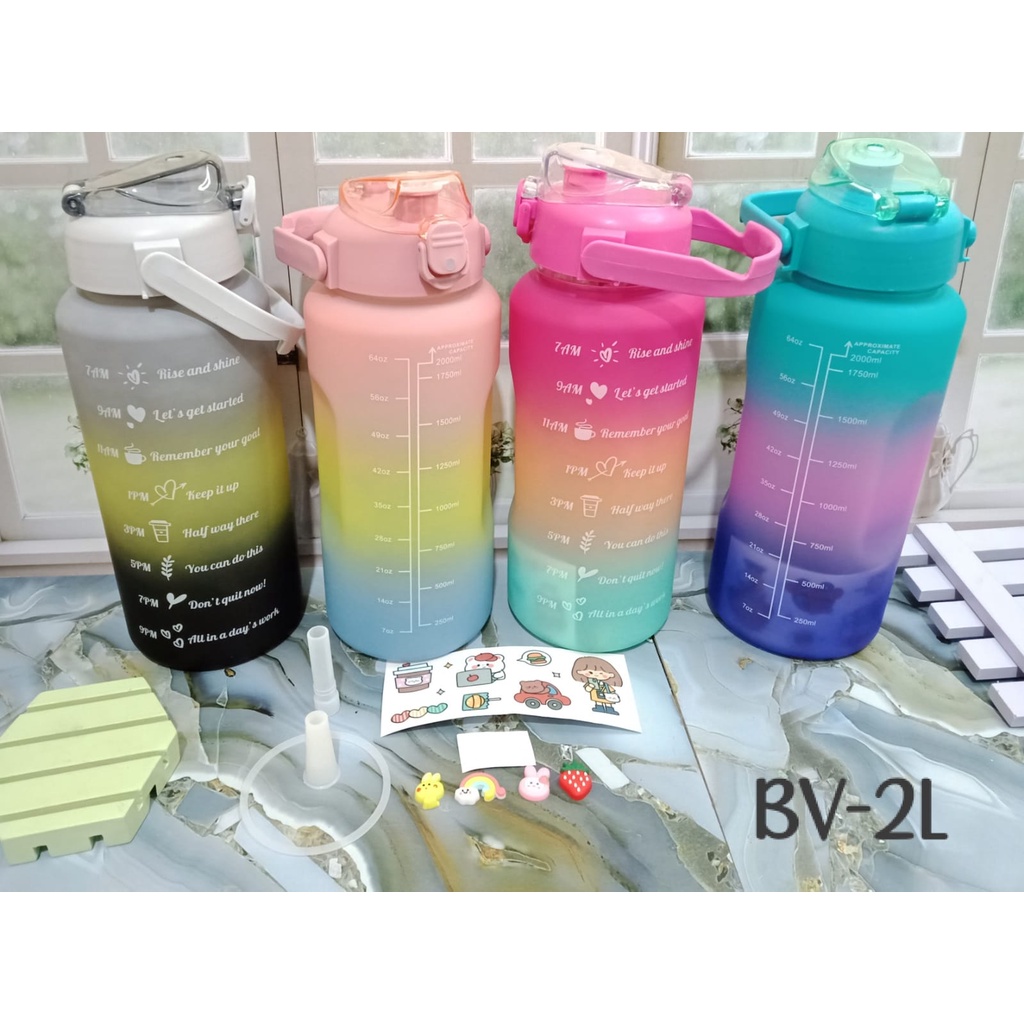 Jual botol viral sticker 2 liter | Shopee Indonesia