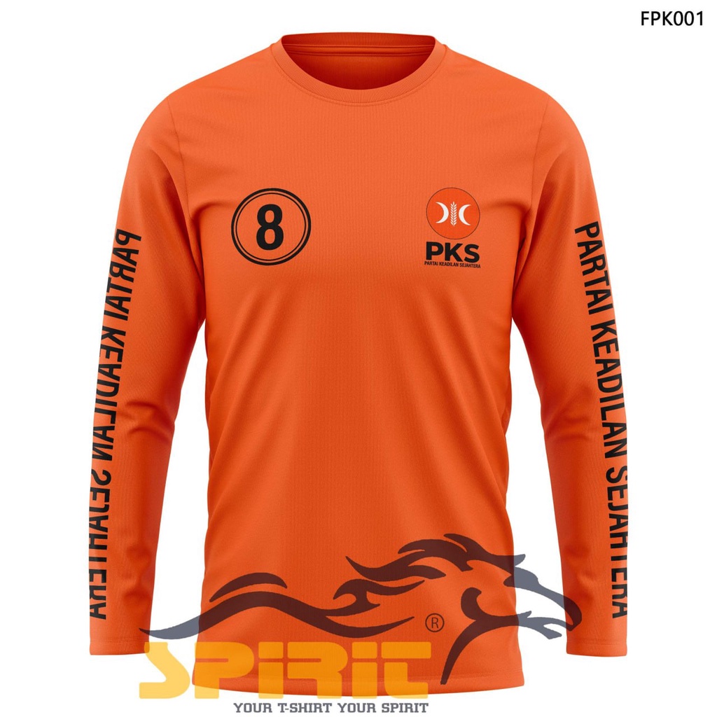 Jual KAOS PARTAI PKS BAJU PARTAI KEADILAN SEJAHTERA LENGAN PANJANG ALL ...