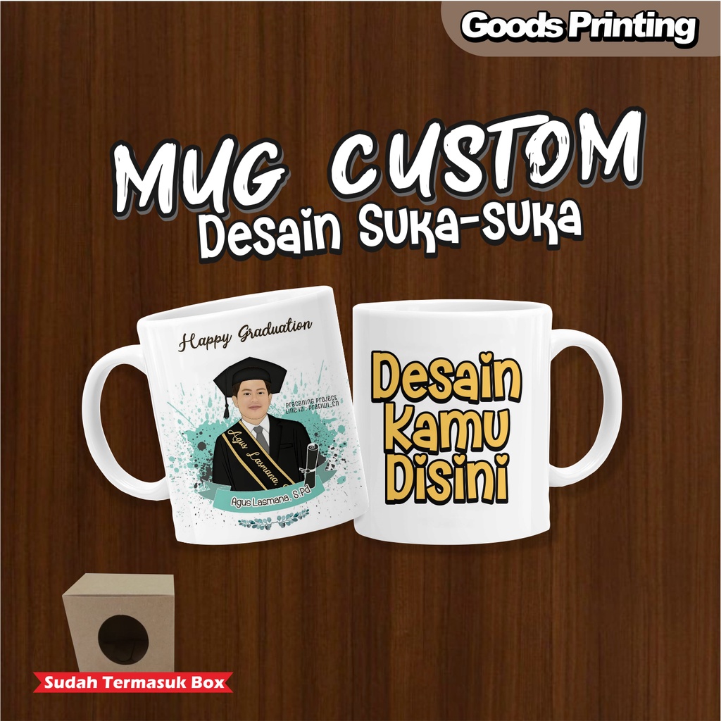 Jual Mug Gelas Custom Sublim Printing Foto Desain Suka suka | Shopee ...
