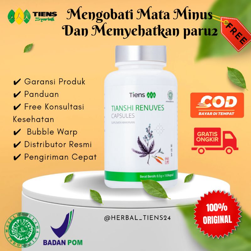 Jual TIANSHI RENUVES CAPSULES (Isi 150 Kapsul) Original Tiens BPOM ...