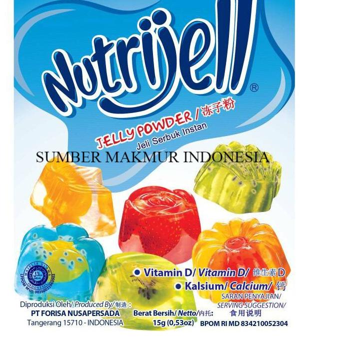Jual NUTRIJELL JELLY RASA PLAIN 15 GRAM- PER BOX | Shopee Indonesia
