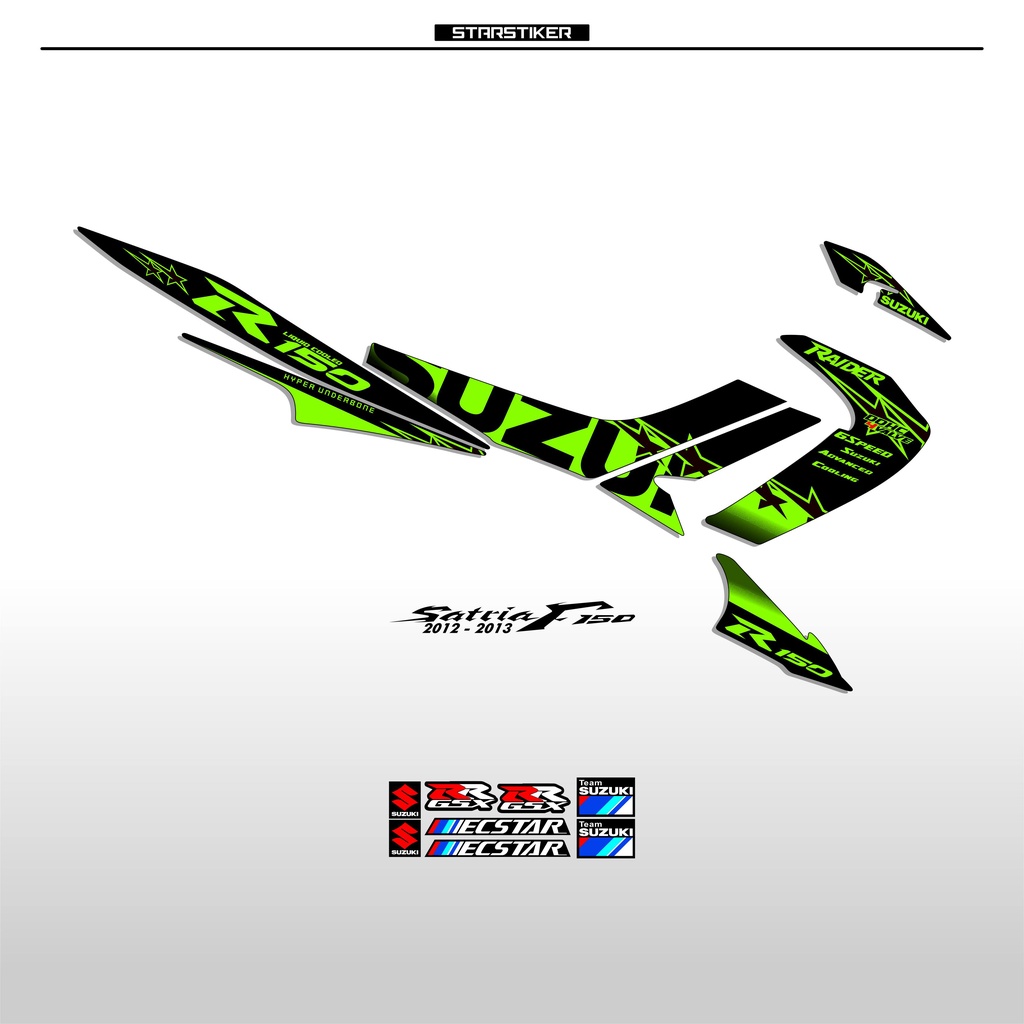 Jual F1 / STRIPING SATRIA FU BARONG / R 150 / RAIDER 150 / 2012 / 2013 ...