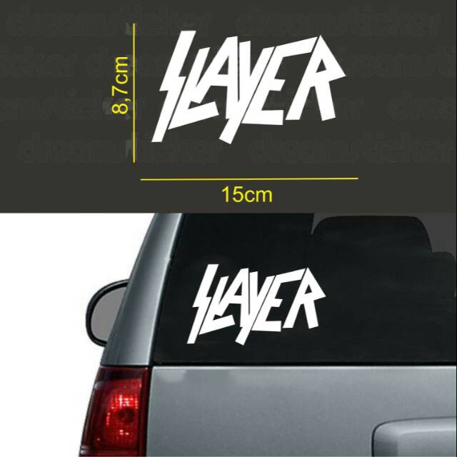 Jual Stiker Mobil Band Musik Slayer - Car Decal Sticker | Shopee Indonesia