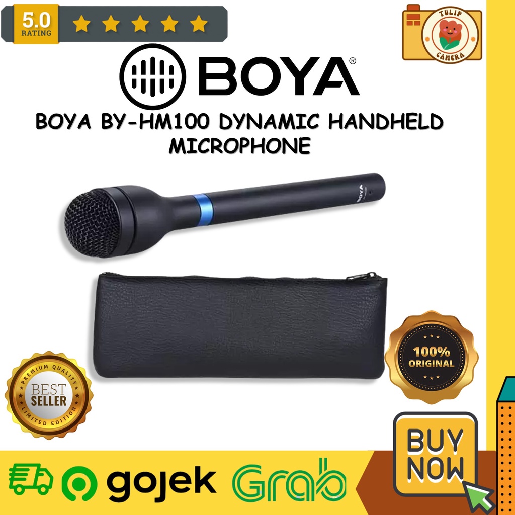 Jual Boya BY-HM100 Dynamic Handheld Microphone | Shopee Indonesia