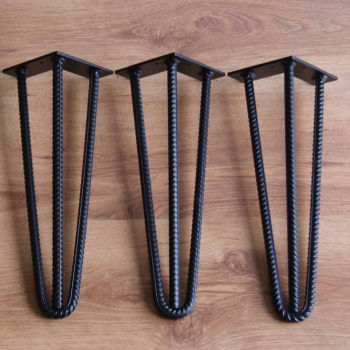 Jual Meja Bar Hairpin Legs 3 Leg Layer Kaki Meja Besi Behel Ulir 20Cm ...