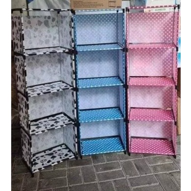 Jual TERBARU PAKAI PENUTUP!!! Rak Buku Portable 1 Sisi Ada Penutup ...