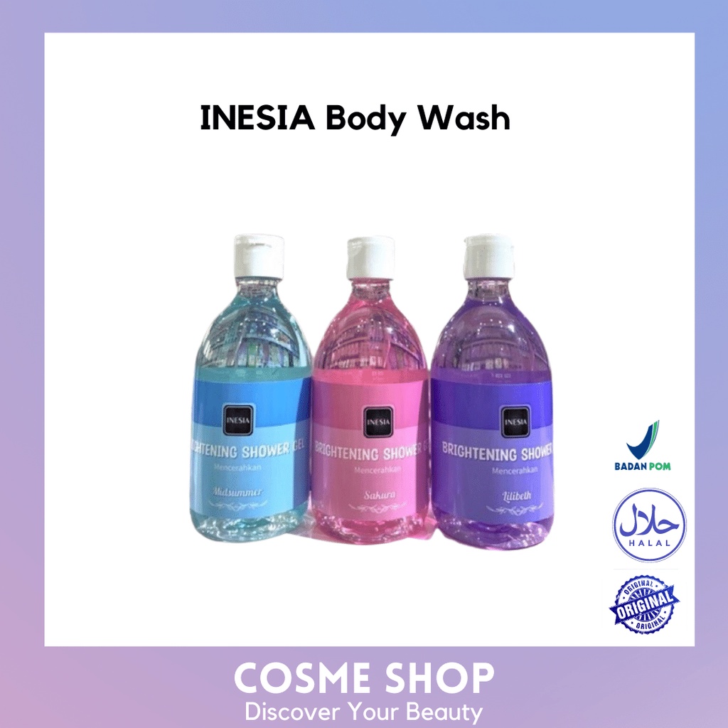 Jual Inesia Brightening Shower Gel 300ml/Inesia Body Wash/Body Wash ...