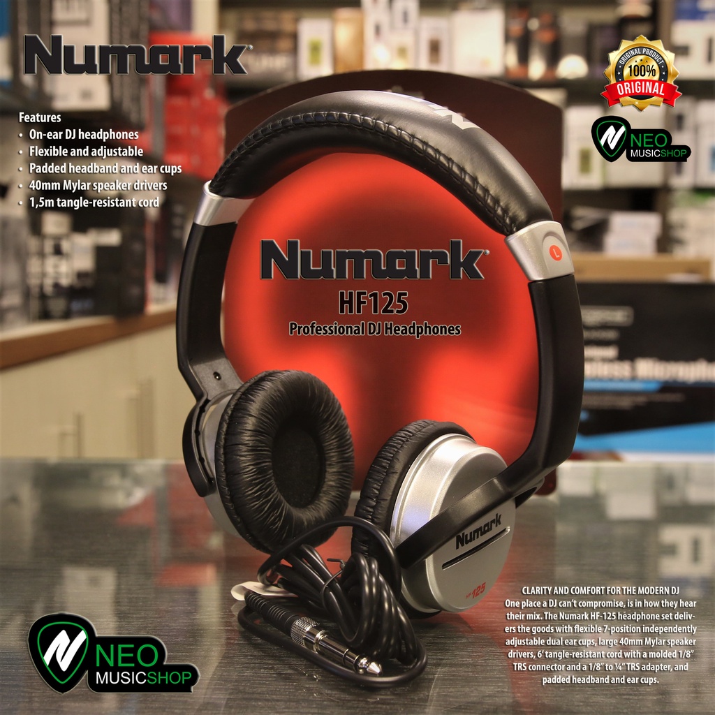 Jual NUMARK HF125 Professional DJ Headphones | Shopee Indonesia