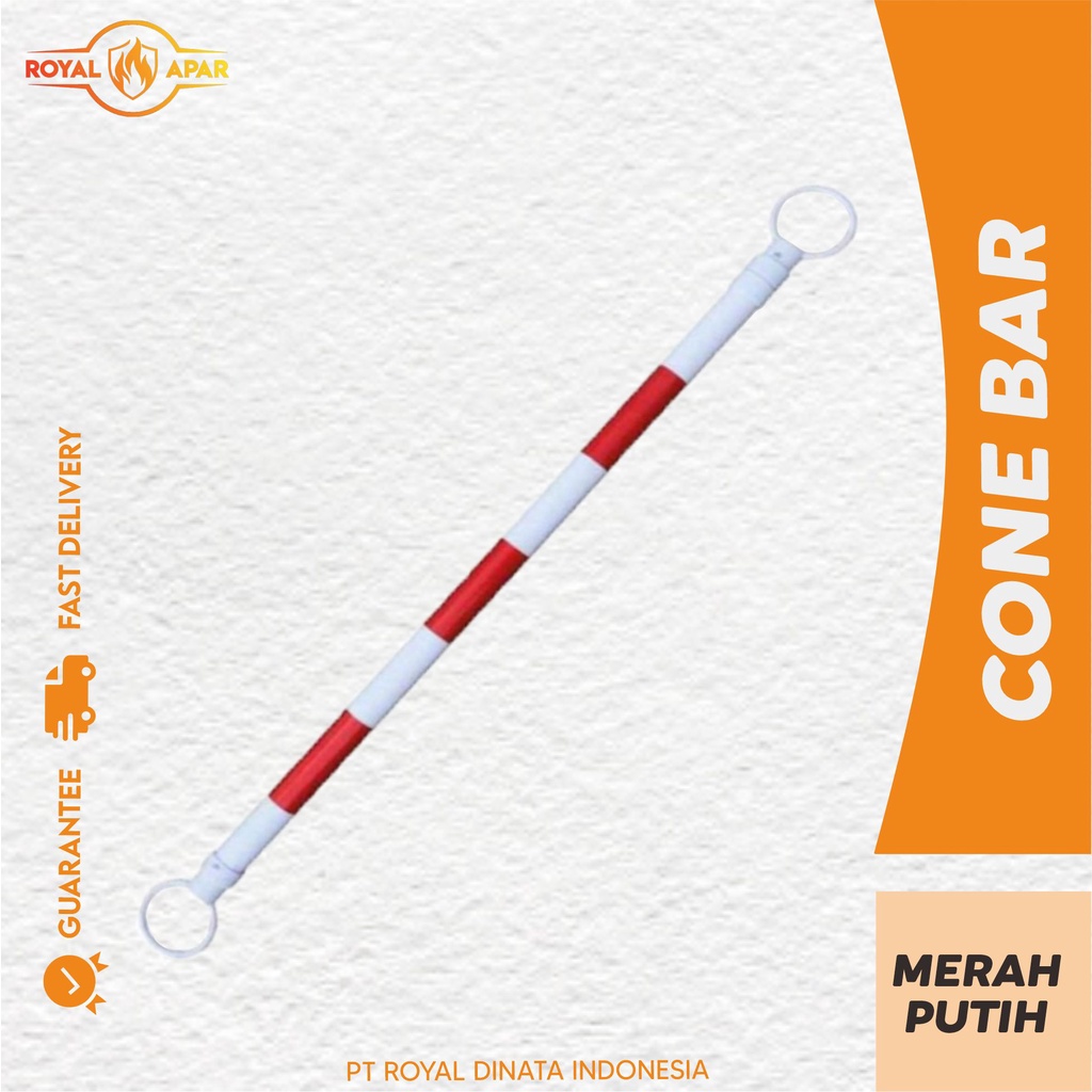 Jual Cone Bar / Cone Pole / Pembatas Kerucut 1 - 2 Meter Merah Putih ...
