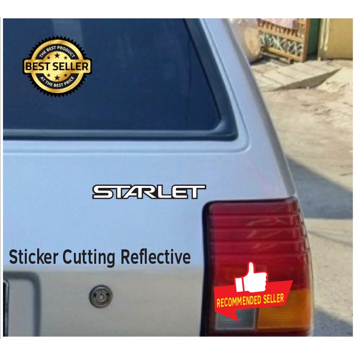 Jual AZS 002 Sticker Replika Emblem Toyota Starlet Kotak | Shopee Indonesia