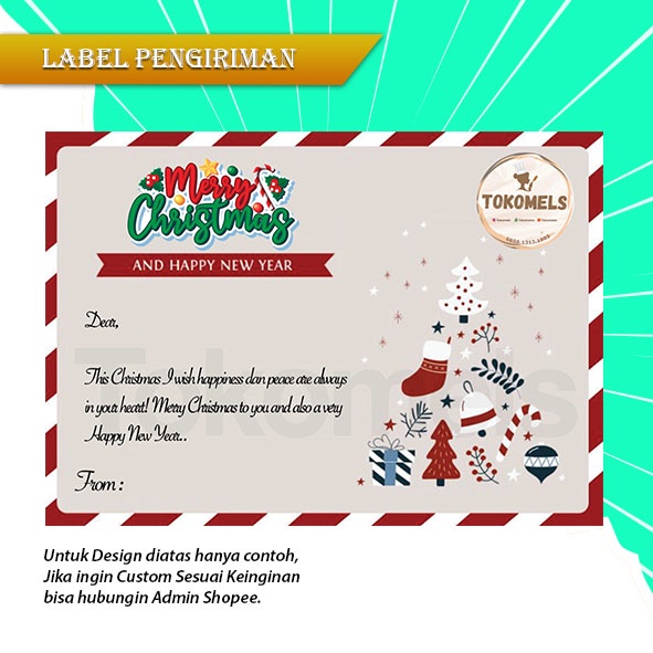 Jual Cetak Label Stiker Pengiriman Barang Custom ( Isi 100Pcs ...