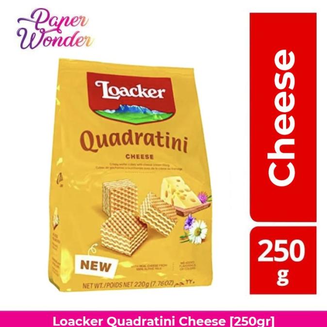 Jual Loacker Quadratini Dark Chocolate Wafer Cokelat Napolitaner [250 g ...