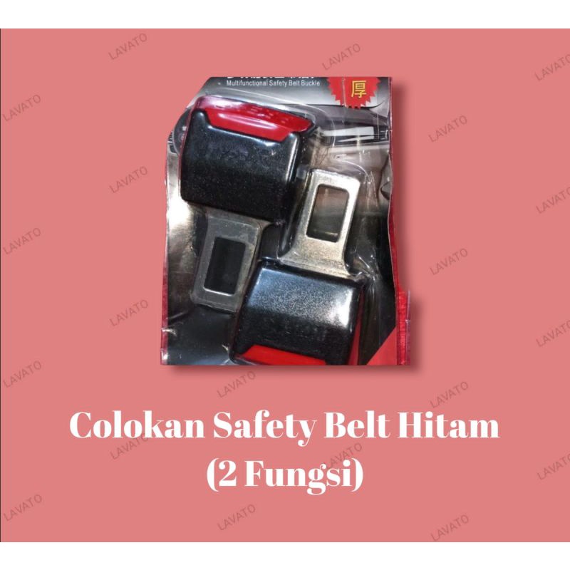 Jual Colokan Safety Belt Hitam / Cream ( 2 Fungsi ) | Shopee Indonesia