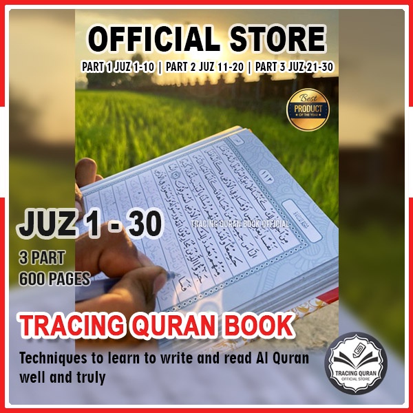 Jual Written Tracing Quran full (Sunan) Writing the Quran by hands ...