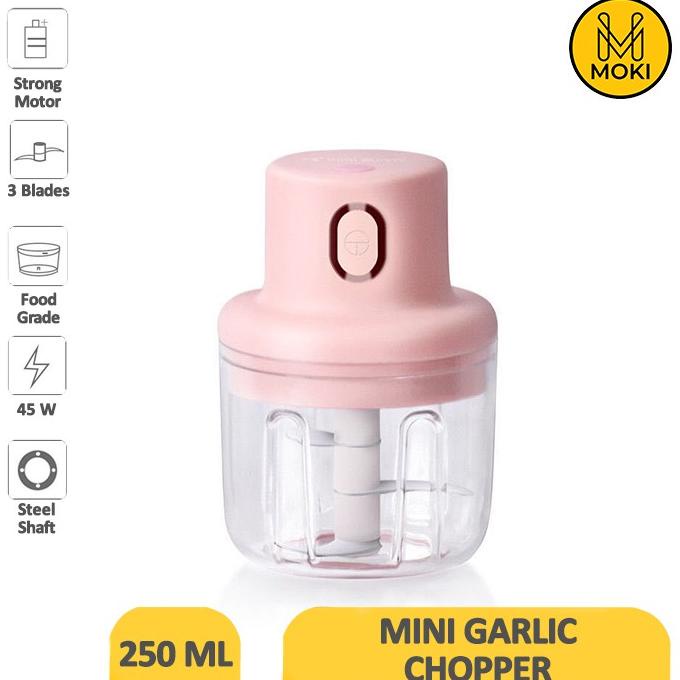 Jual Moki Rechargeable Mini Garlic Chopper / Elektrik Chopper ...