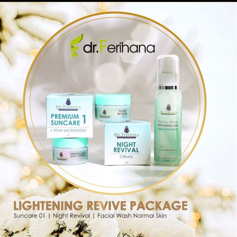 Jual Paket Pencerah Wajah Brightening & Flek dr Ferihana| Sarasdrferihanacosmetics | Shopee ...
