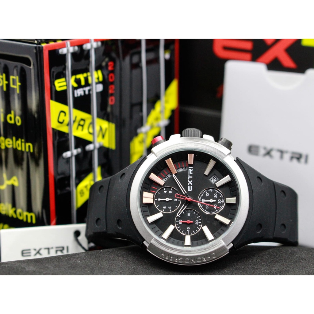 Jual Extri Watch Original X6058 Chronograph Bergaransi 1 Tahun | Shopee Indonesia