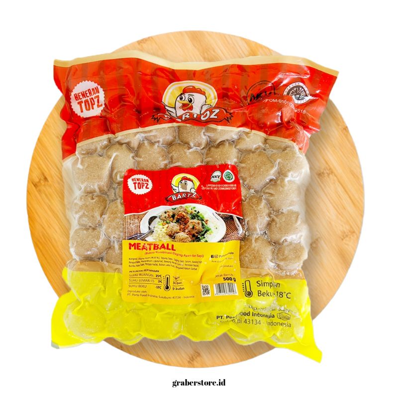 Jual bakso sapi isi 50 butir baso sapi reguler 450gr frozen food ...