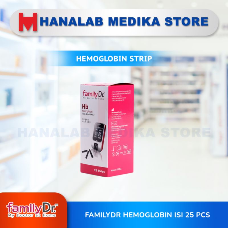 Jual FAMILY DR HB Hemoglobin Strip 25pcs | Shopee Indonesia