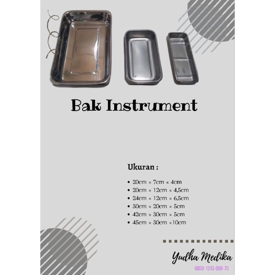 Jual Bak instrumen besar/Bak instrumen kecil/Bak instrument | Shopee ...