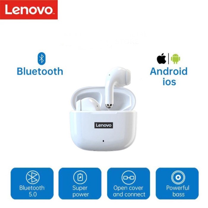 Jual LENOVO LP40 PRO TWS WIRELESS EARPHONES BLUETOOTH 5.1 SPORT NOISE | Shopee Indonesia